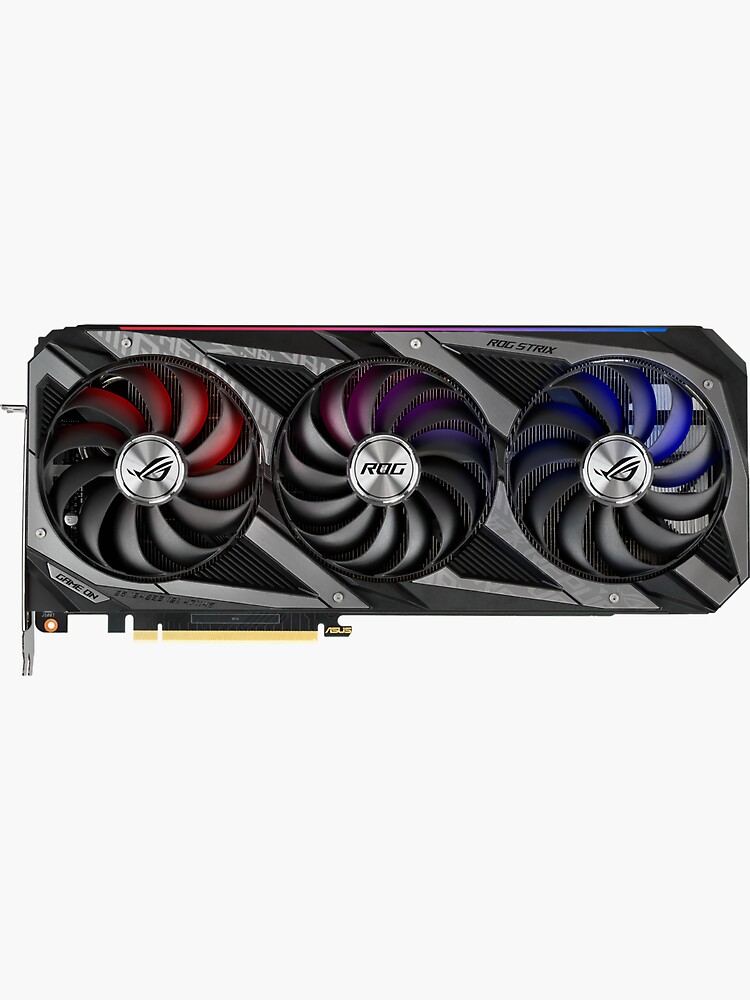 "RTX 3070 3080 3090 Asus Rog Strix OC Gaming" Sticker by ArtxcL | Redbubble