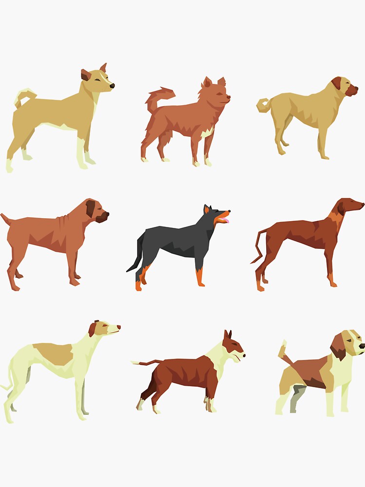 "Cartoon Dogs Sticker Pack" Sticker by bradaroni | Redbubble