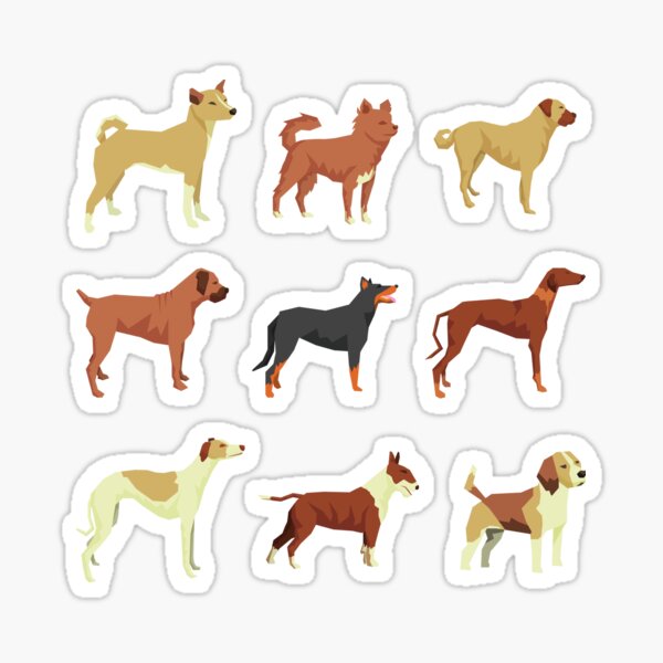 "Cartoon Dogs Sticker Pack" Sticker by bradaroni | Redbubble