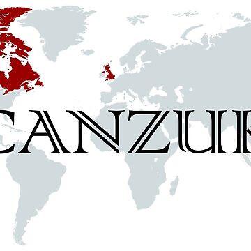 "CANZUK World Map with Symbols" Poster for Sale by CANZUK International ...
