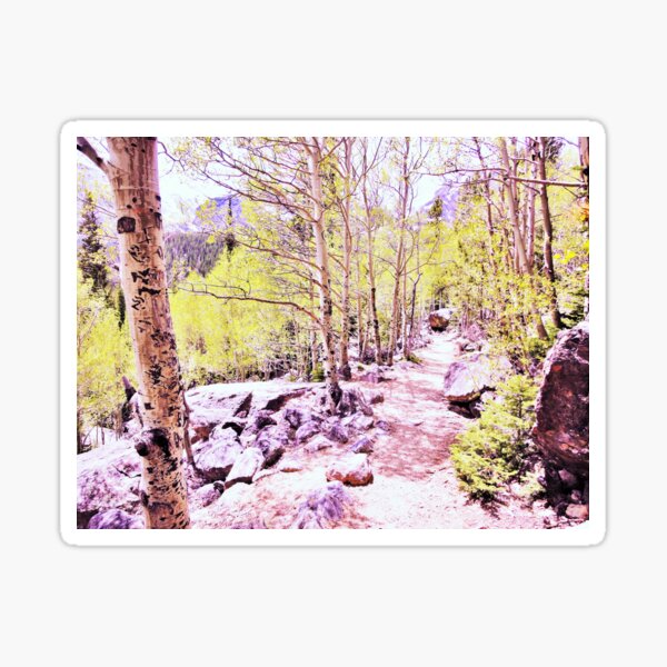 "walking path " Sticker for Sale by Fiveladiesart | Redbubble