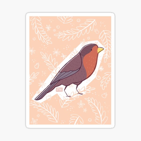 "Robin" Sticker by amyebouchard | Redbubble