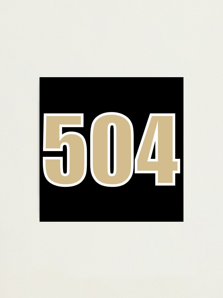 "New Orleans Louisiana LA Area Code 504" Photographic Print for Sale by ...