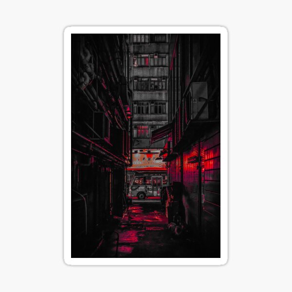 "black city" Sticker for Sale by Mirarteone | Redbubble