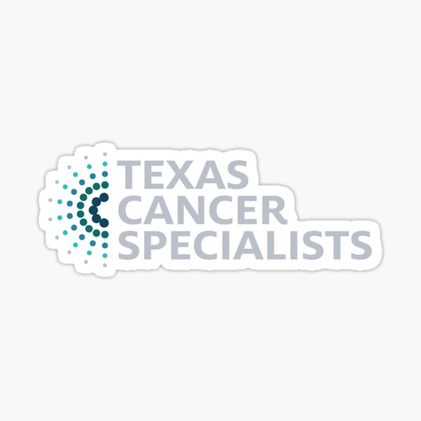 "Gray Logo" Sticker for Sale by TexasCancerSpec | Redbubble