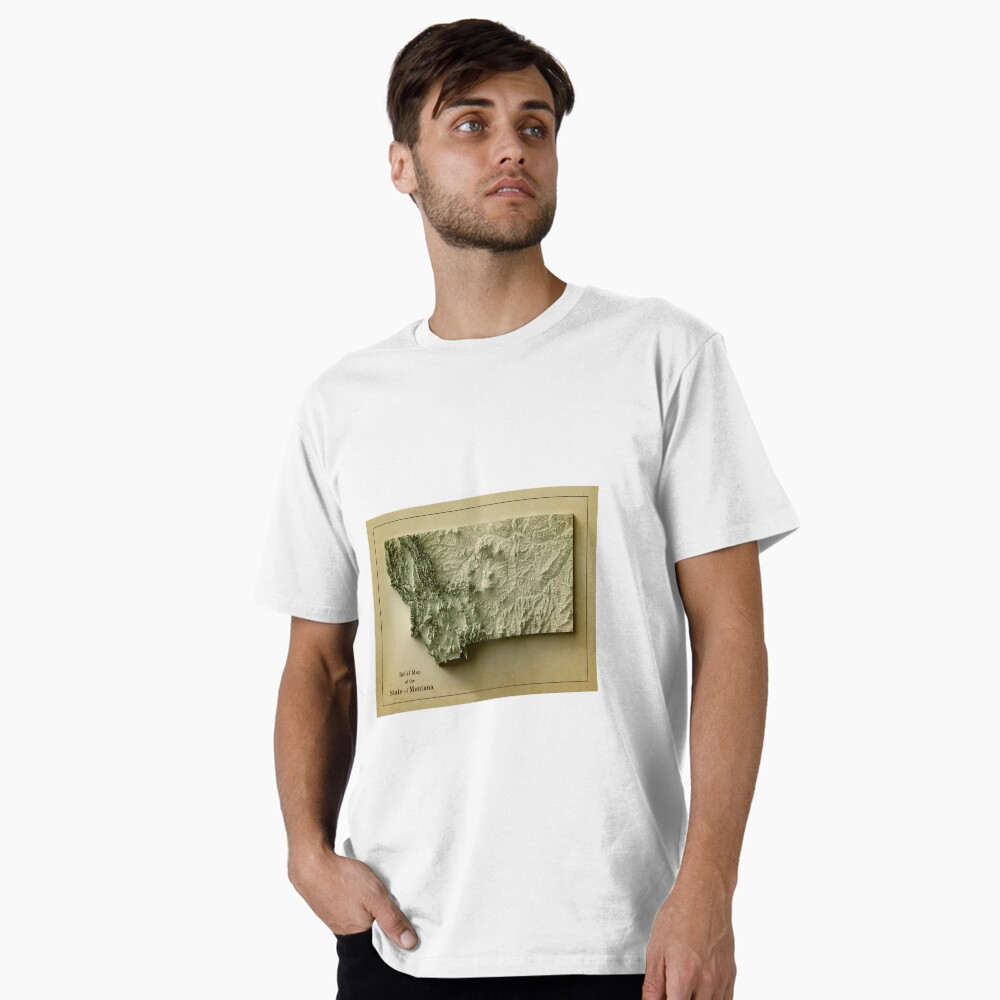 "Montana Relief Map 3D digitally-rendered" Poster for Sale by ThinkAboutMaps | Redbubble