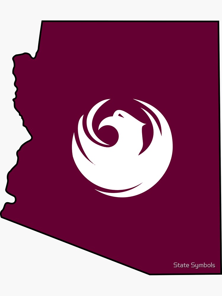 "Phoenix Flag Arizona" Sticker for Sale by StateSymbols | Redbubble