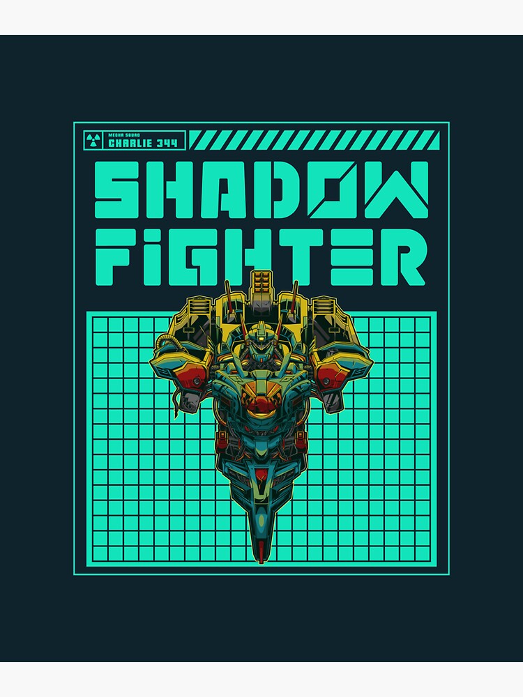 "SHADOW FIGHTER" Sticker by AladdinMktgs | Redbubble