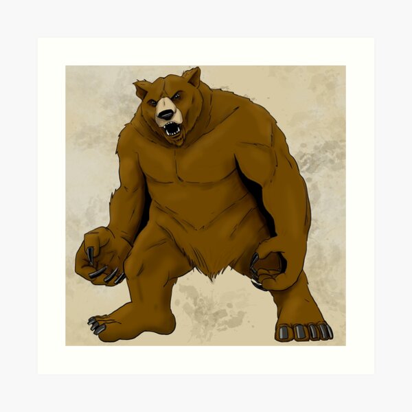 "Max the Werebear" Art Print by Dungeonmusings | Redbubble