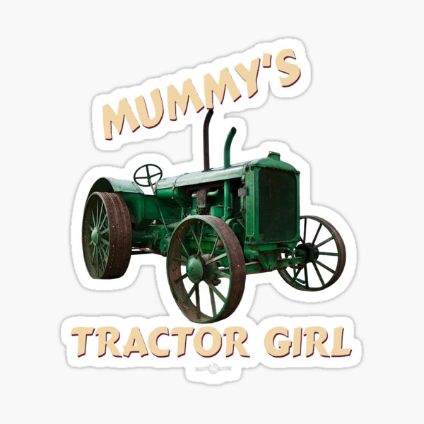 "Mummy’s tractor girl" Sticker by SEADOGPRINTS | Redbubble