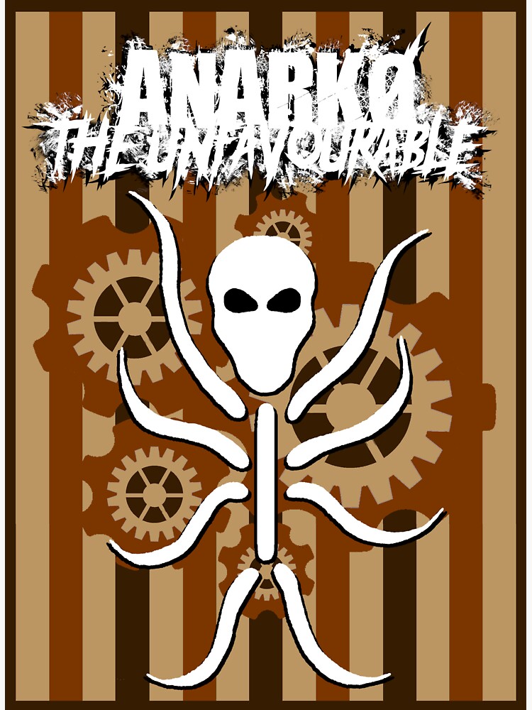 "Anarko The Unfavourable: Steampunk Stripes & Gears With Glyph & Logo ...