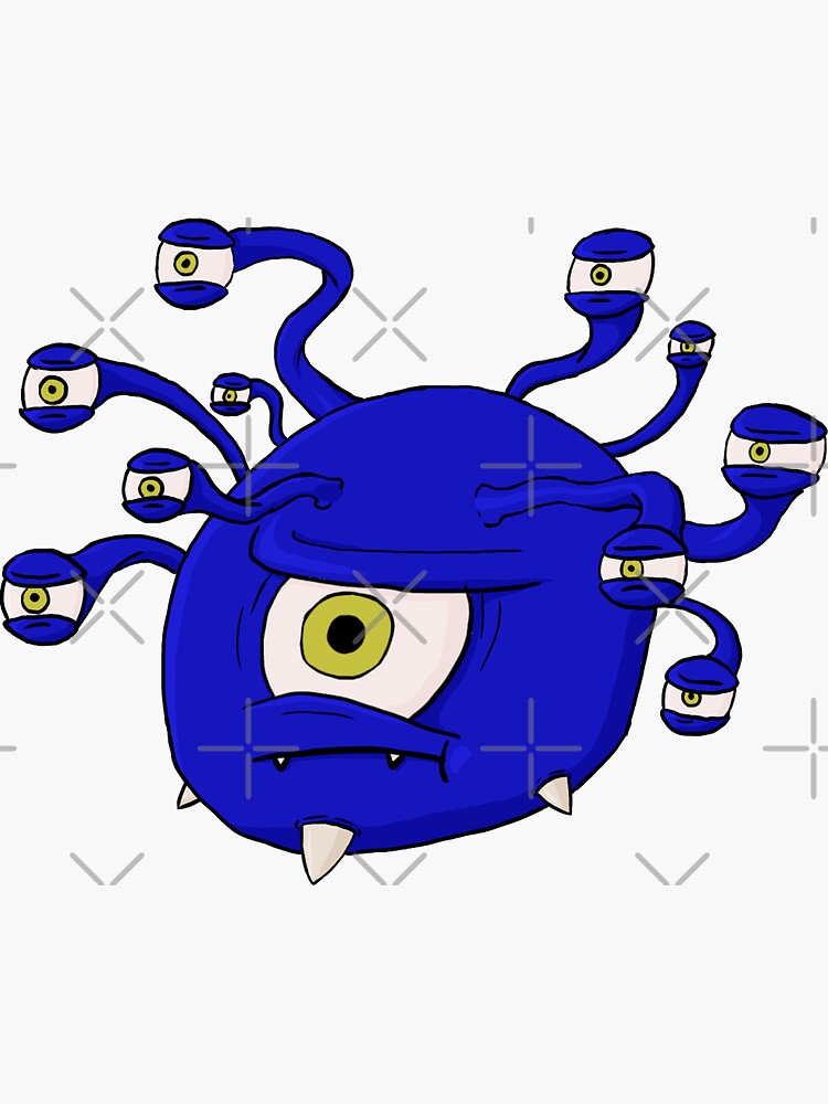 "Blue Beholder" Sticker for Sale by Varnathin | Redbubble