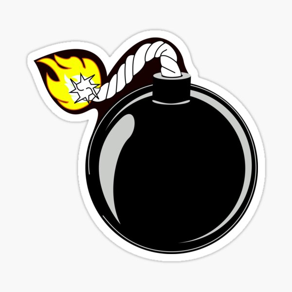 "The Classic Black Ball Bomb" Sticker for Sale by TaoJones42 | Redbubble