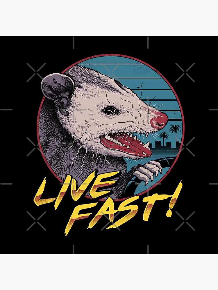 "Live Fast!" Sticker by vincenttrinidad | Redbubble