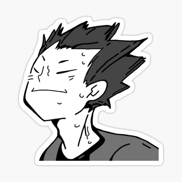 "Tendou Smiling" Sticker for Sale by amburnes99 | Redbubble