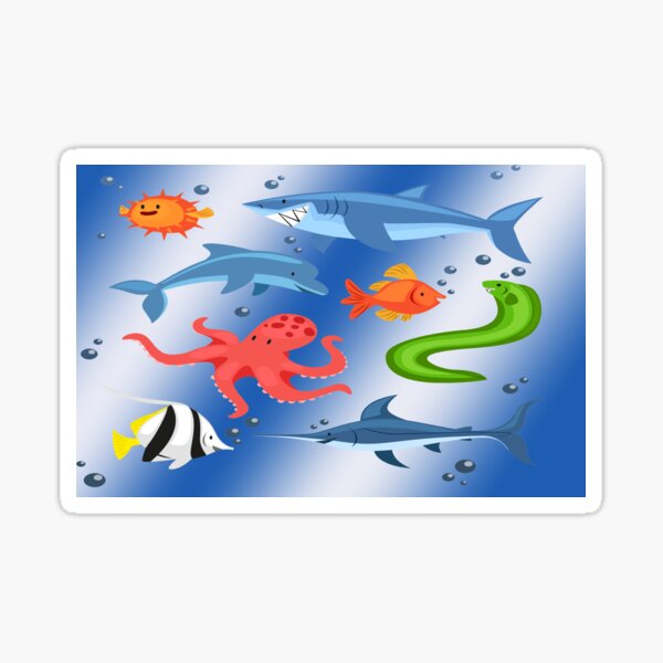 "Sea World" Sticker for Sale by JohnDSmith | Redbubble