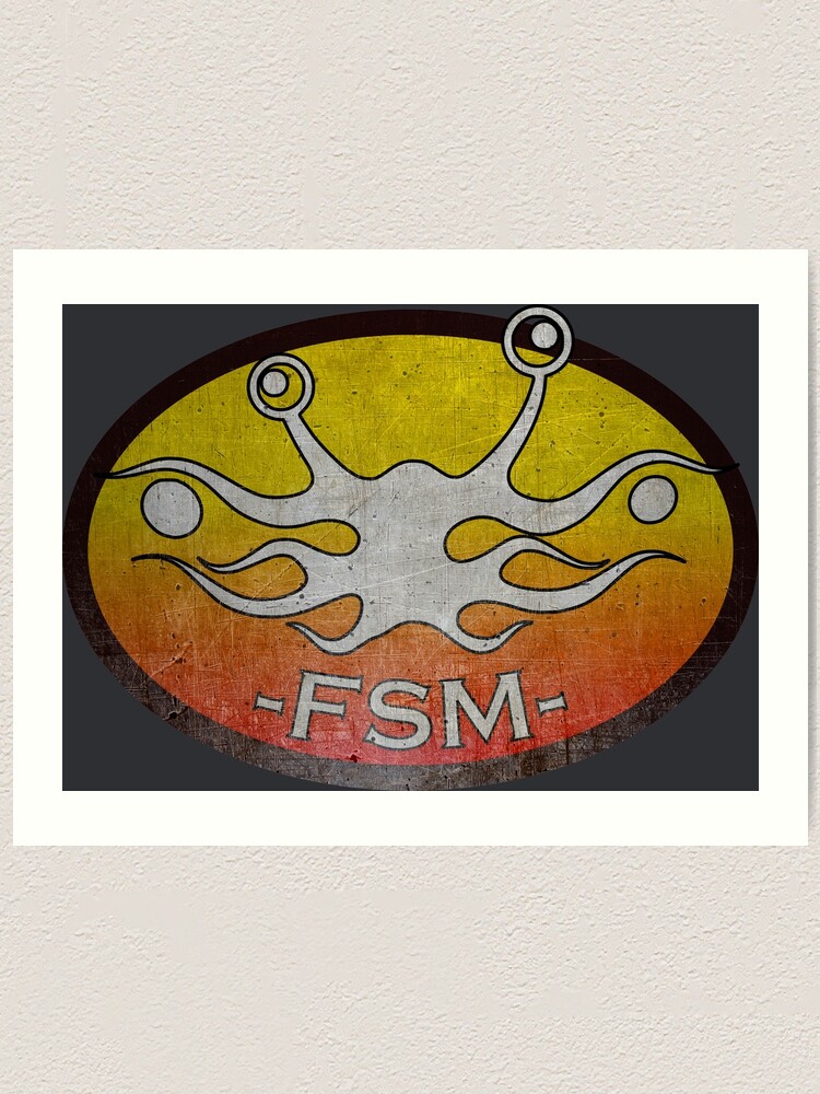 "Flying Spaghetti Monster logo - Vliegend Spaghettimonster logo" Art ...