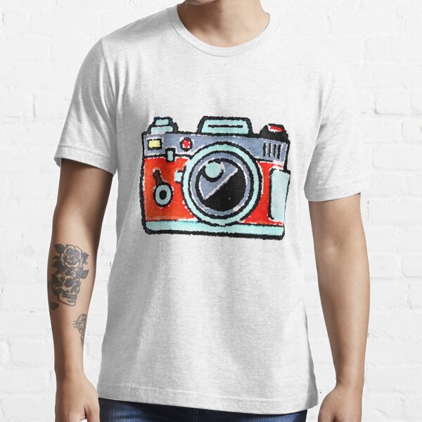 "Colourful Retro Camera" T-shirt by sillybanana | Redbubble | dslr t ...
