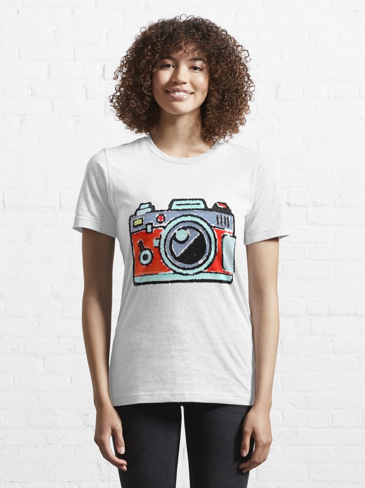 "Colourful Retro Camera" T-shirt by sillybanana | Redbubble | dslr t ...