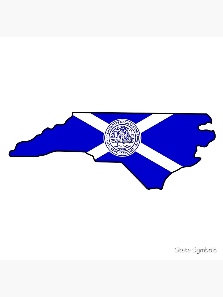 "Charlotte Flag North Carolina" Poster for Sale by StateSymbols | Redbubble