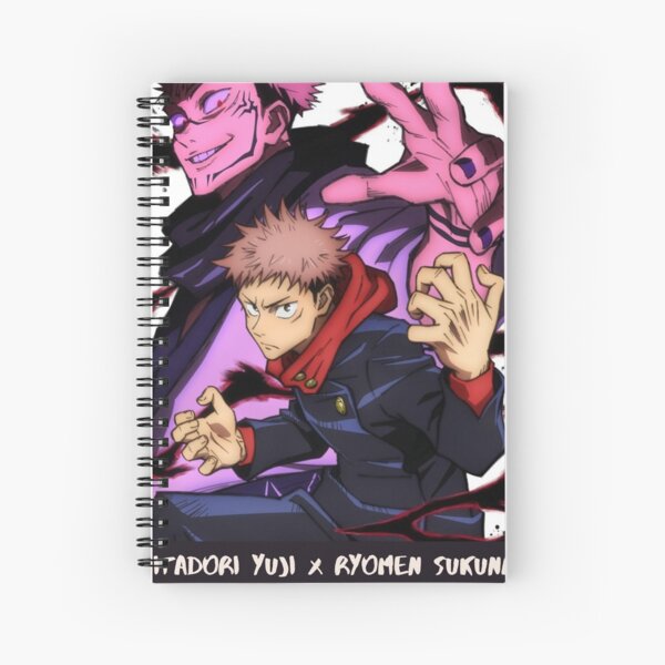 "ITADORI YUJI - RYOMEN SUKUNA - JUJUTSU KAISEN ANIME" Spiral Notebook ...