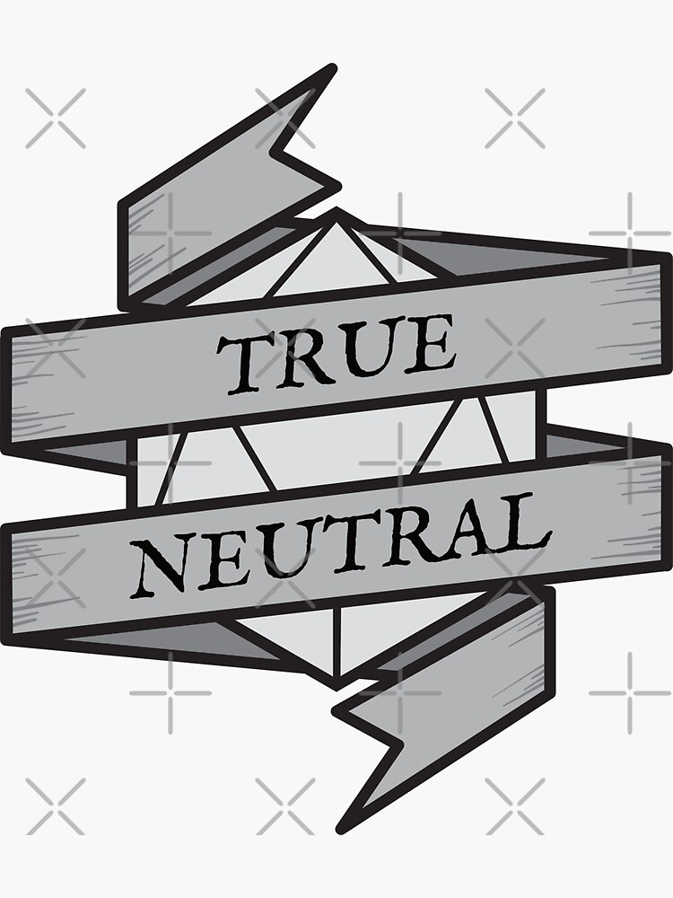 "D&D Alignment True Neutral (pastel version)" Sticker by mashimero ...