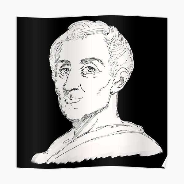 "Montesquieu portrait sketch" Poster for Sale by KennyLucky | Redbubble