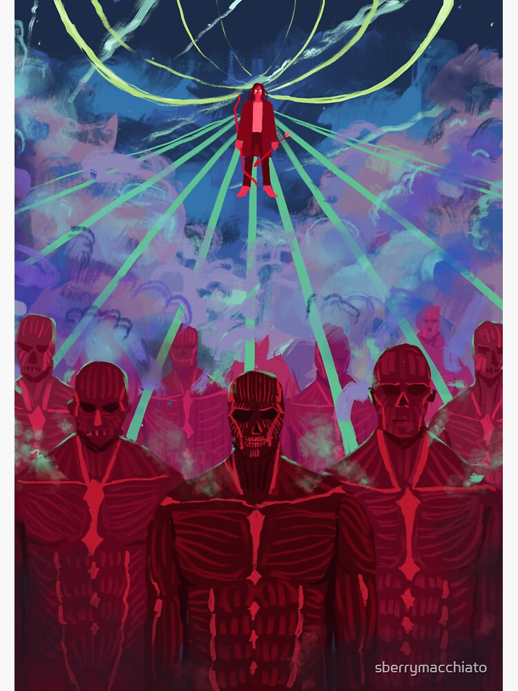 "The Rumbling" Sticker for Sale by sberrymacchiato | Redbubble