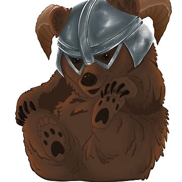 "Dovahbear " Sticker for Sale by Spag-yeti | Redbubble