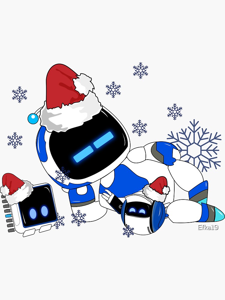 "Astrobot for Christmas" Sticker for Sale by Efka19 | Redbubble