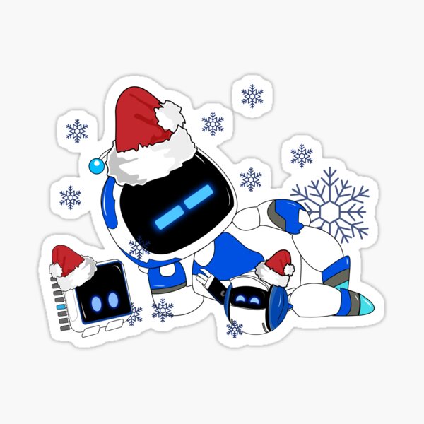"Astrobot for Christmas" Sticker for Sale by Efka19 | Redbubble