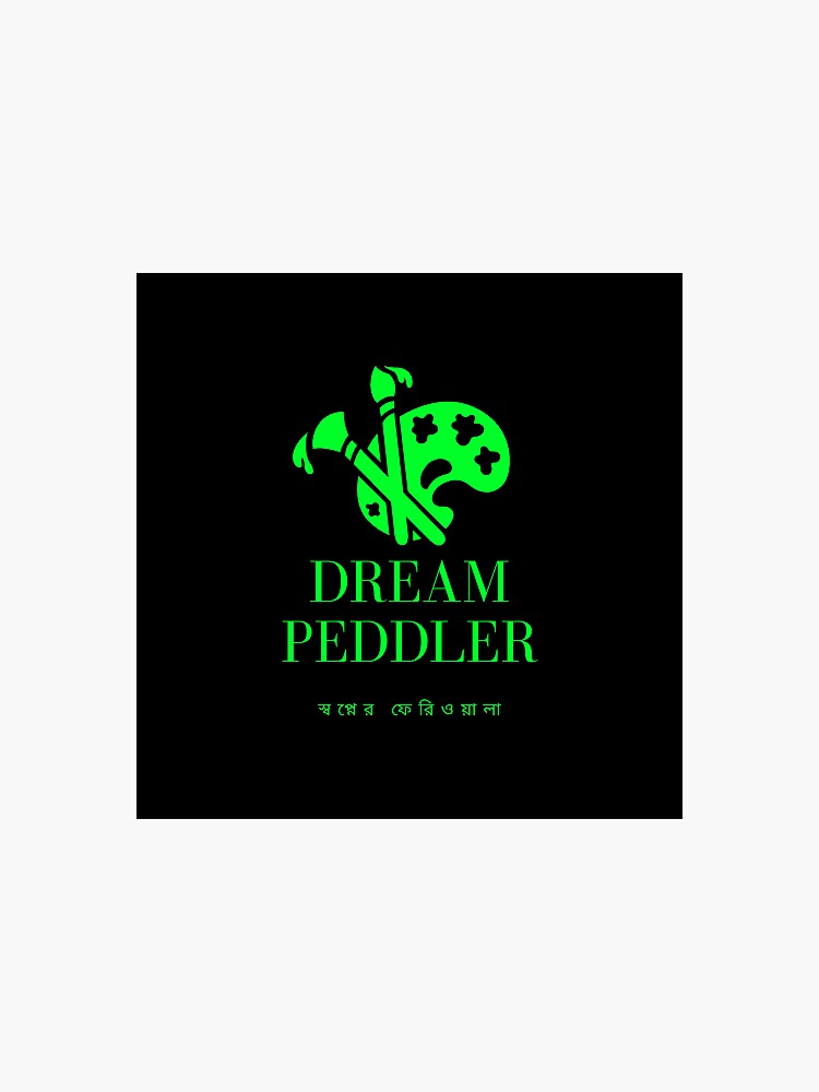 "dream peddler logo design" Sticker by SibamDas | Redbubble