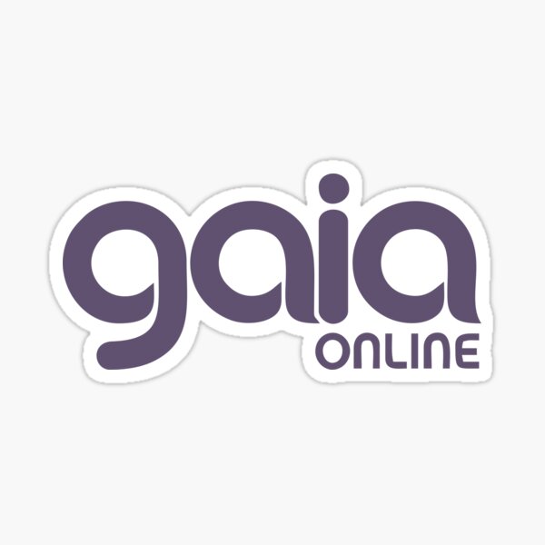 "Gaia Online" Sticker by gearydamares | Redbubble