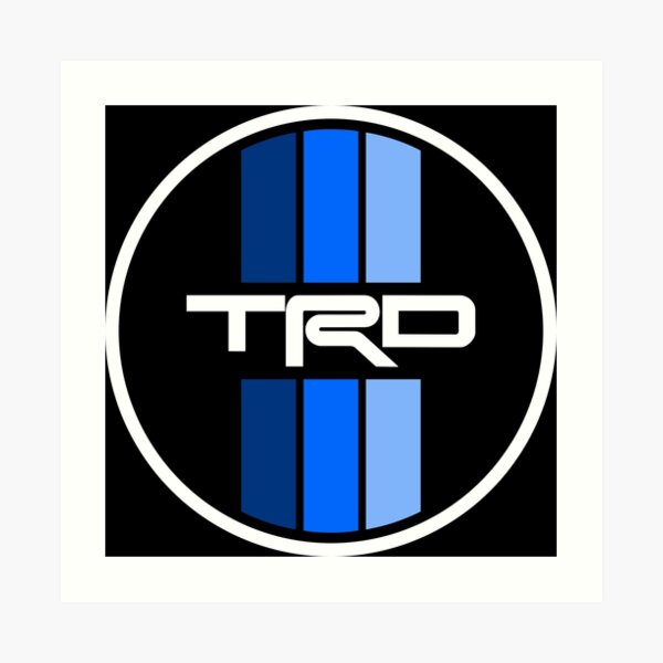 "TRD Toyota Racing Development Heritage Blue" Art Print for Sale by ...