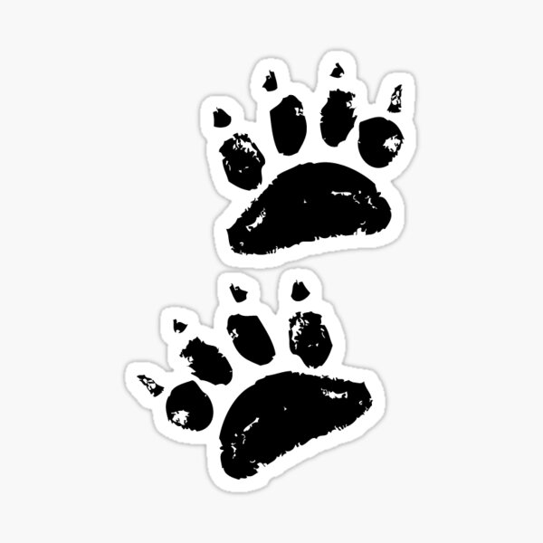 Bear Paws Stickers | Redbubble