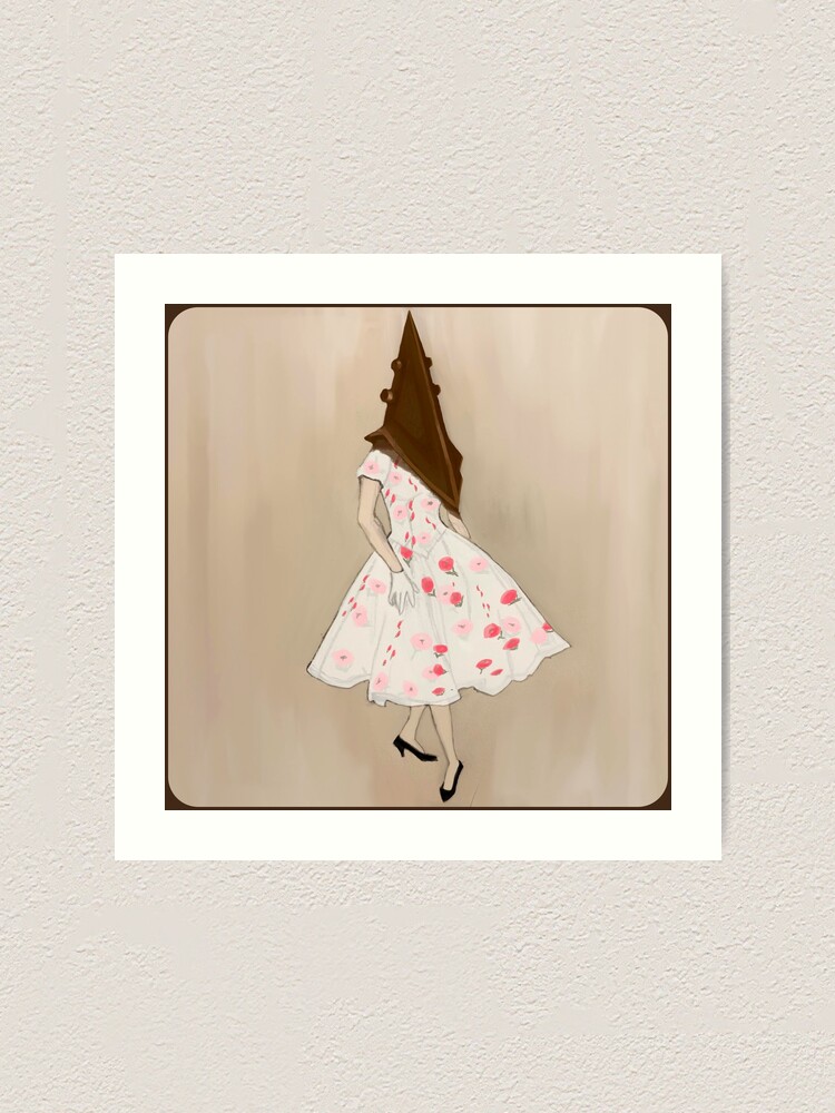 "Lady Pyramid Head Vintage Style Survival Horror Beauty" Art Print for ...