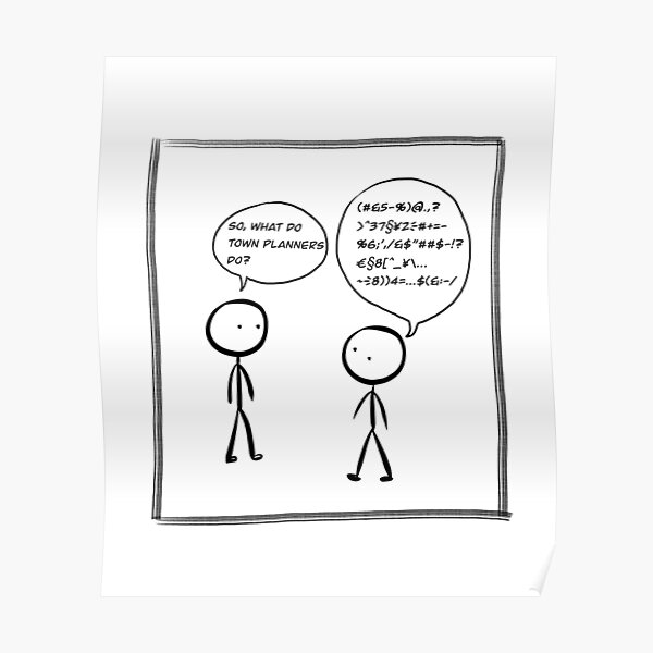 "Funny stickman Town planner design what do town planners do? Not easy ...