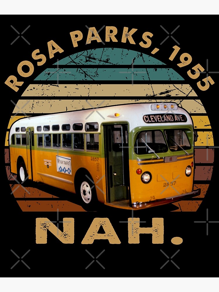 Póster «Vintage Rosa Parks Boicot de autobuses de Montgomery Nah. 1955 ...