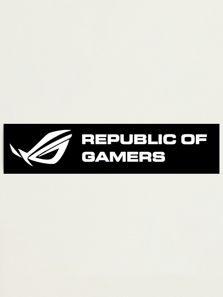 "GAMING-ROG Logo 3D asus" Photographic Print by cedricstark | Redbubble