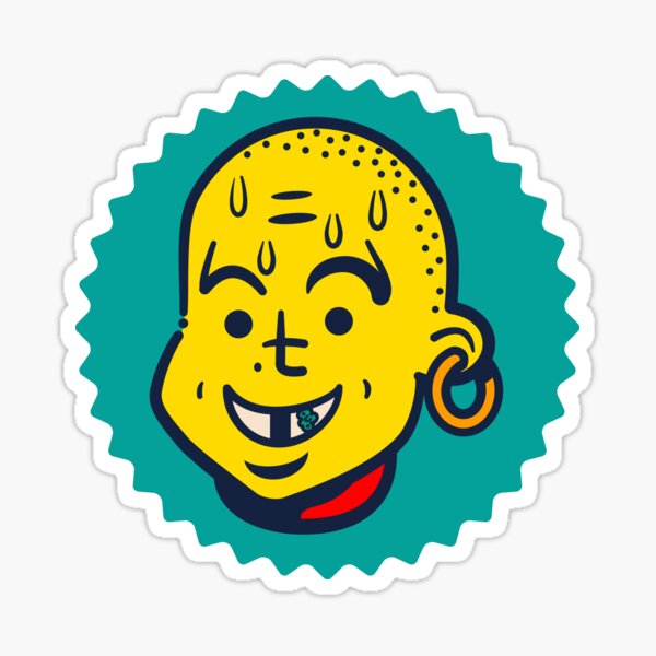 "The original spinach teeth guy with a happy smile" Sticker for Sale by ...