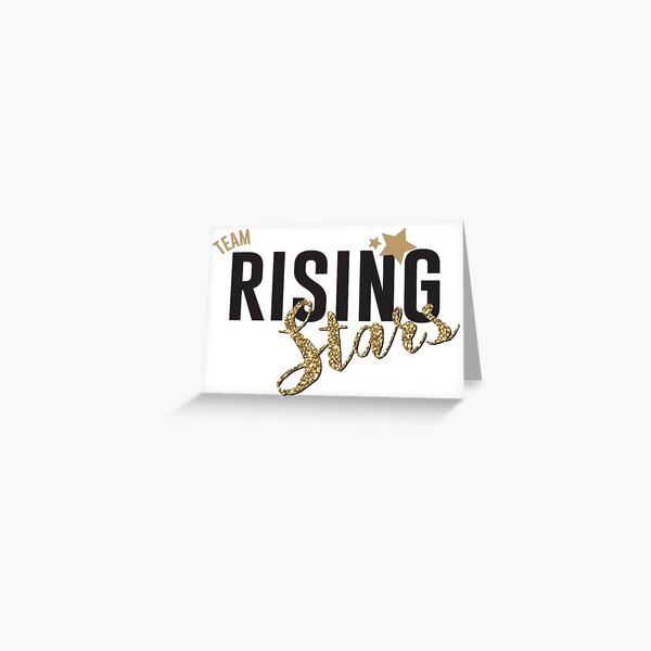 "Team Rising Stars Logo" Greeting Card for Sale by Designs111 | Redbubble