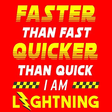 "Speed Faster Than Fast" Sticker for Sale by parkadventure | Redbubble