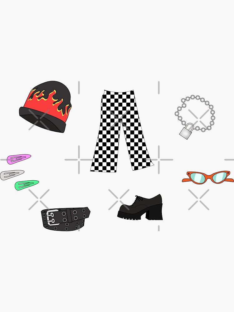 "Indie Alt Kid Starter Pack" Sticker for Sale by 1604techni | Redbubble