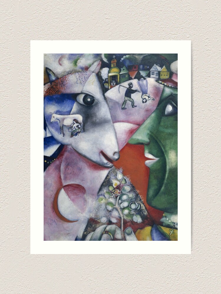 "Marc Chagall - I and the Village " Art Print for Sale by scardesign11 ...