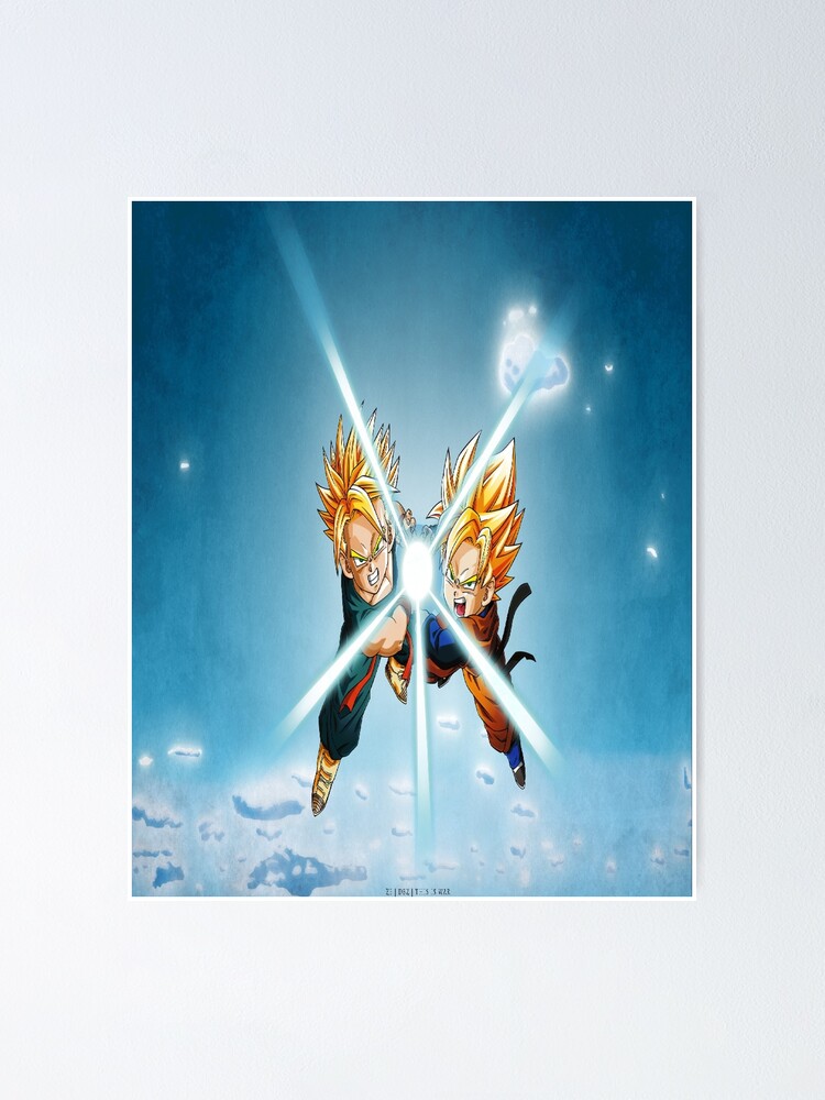 "Trunks and Son Goten" Poster by scream1212 | Redbubble