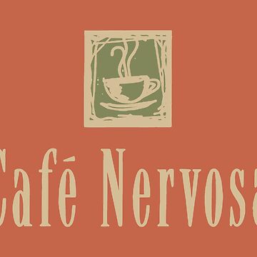 "Cafe Nervosa sign – Frasier, Seattle" Essential T-Shirt for Sale by ...