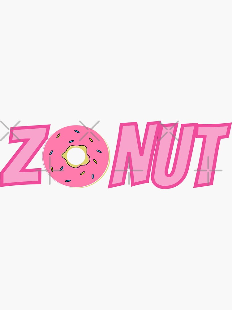 "Zoe Laverne Zonut" Sticker for Sale by Coryanderson | Redbubble