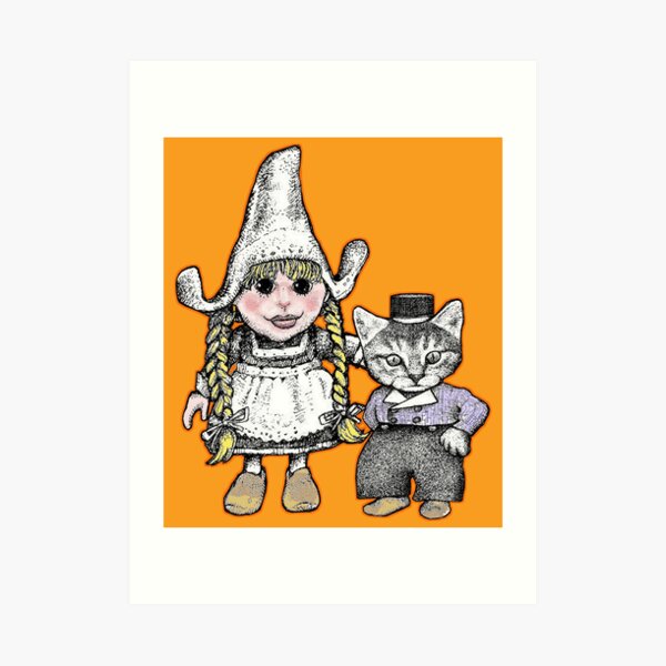 "dutch cat in the hat" Art Print for Sale by l73orenson8 | Redbubble