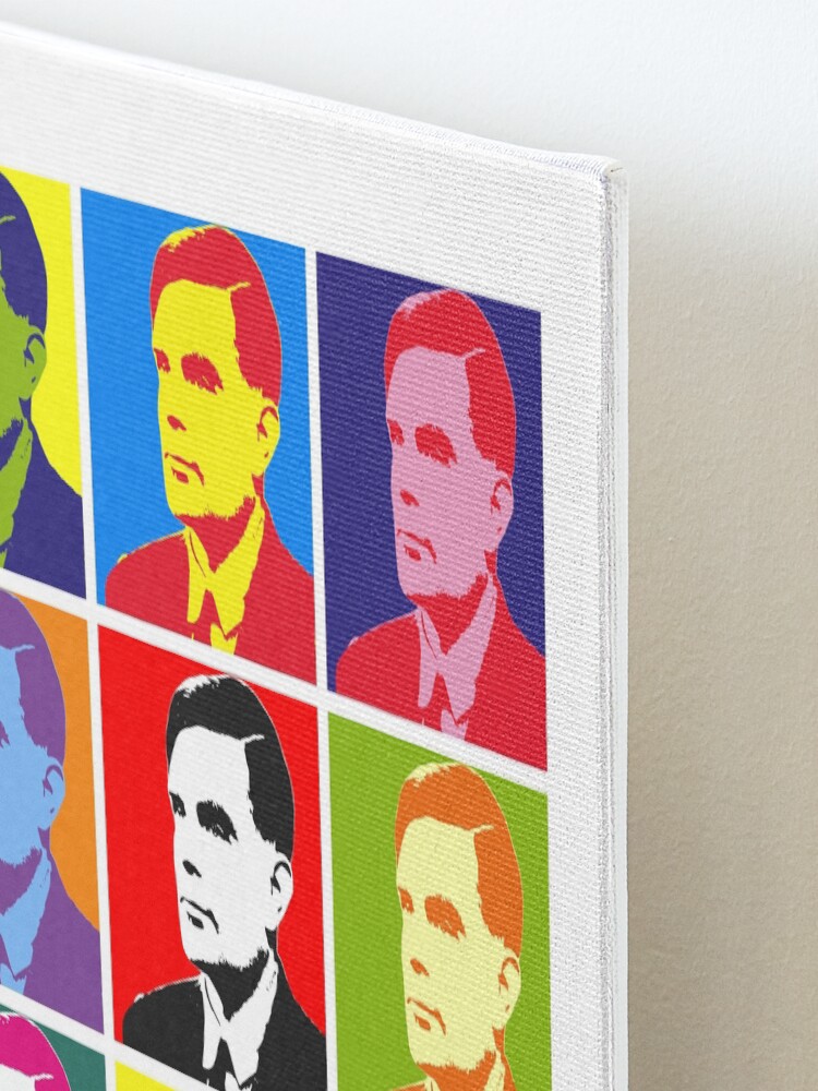 "Alan Turing pop-art portrait poster" Mounted Print for Sale by ...