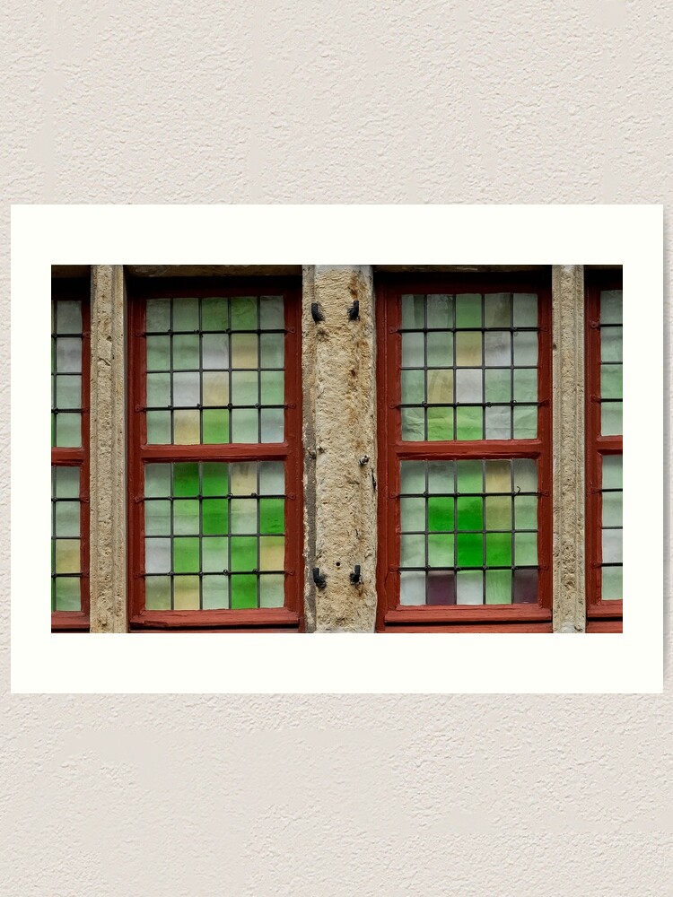 "Typical Flemish window with stone mullions" Art Print for Sale by ...